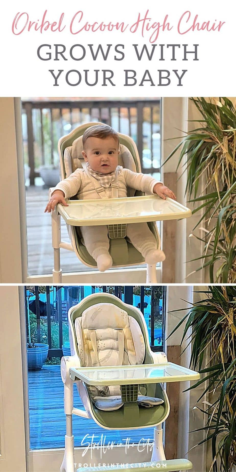 Oribel Cocoon High Chair Grows with Your Baby | Stroller in the City
