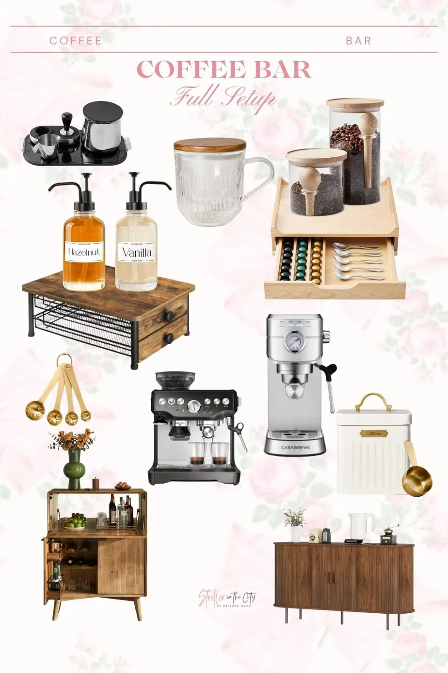 Our Affordable At Home Coffee Bar Setup | Stroller in the City